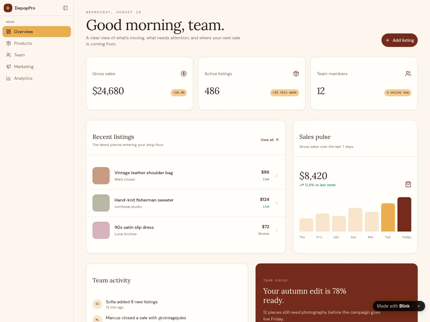 DepopPro Platform