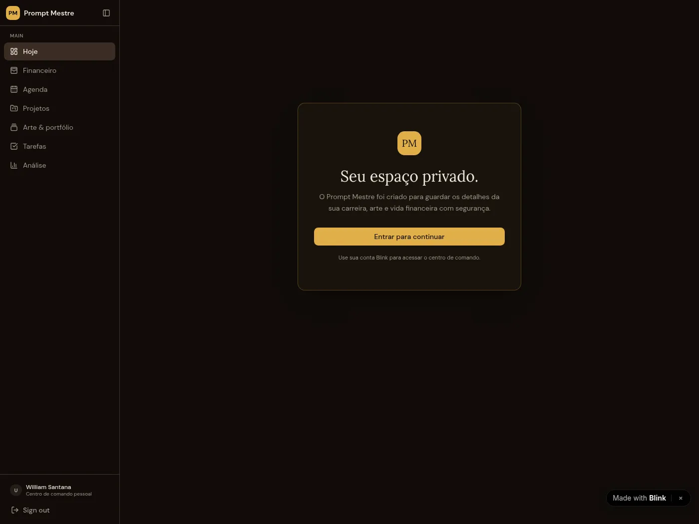Prompt Mestre Command Hub
