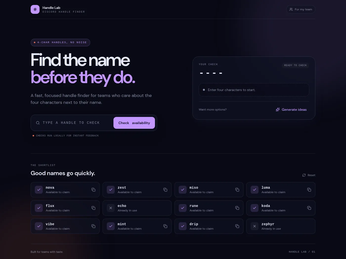 Discord Handle Finder