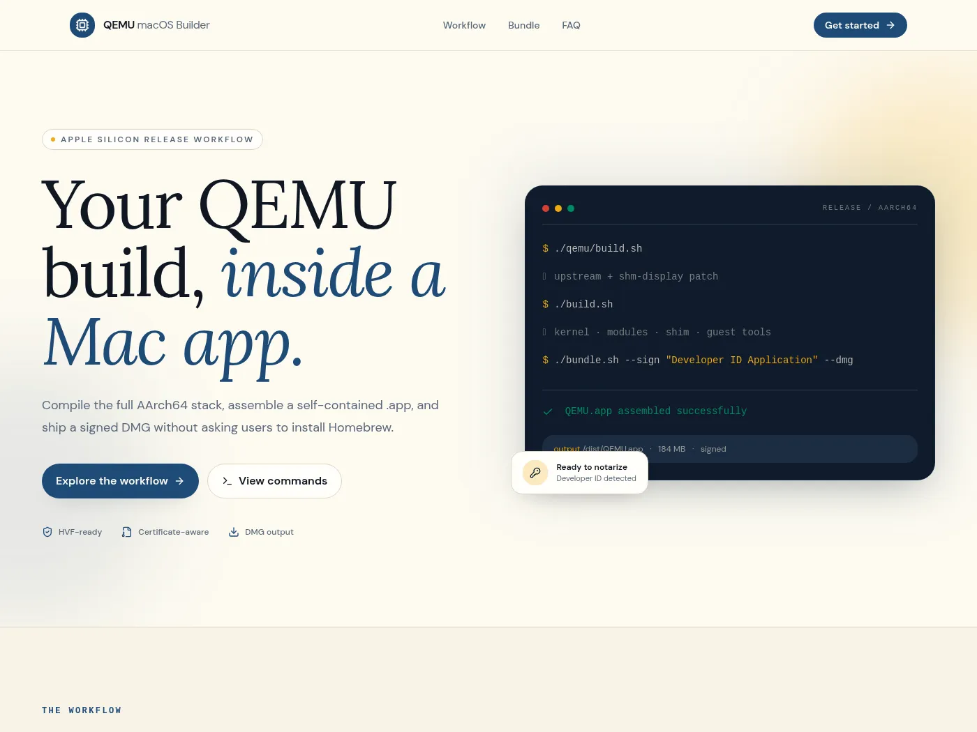 QEMU macOS Builder