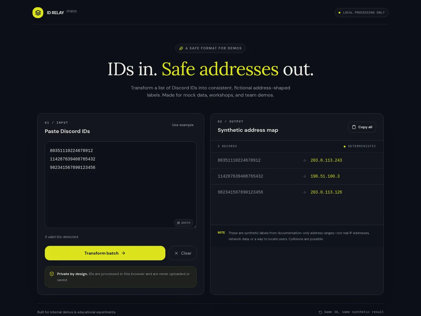 Discord ID Transformer