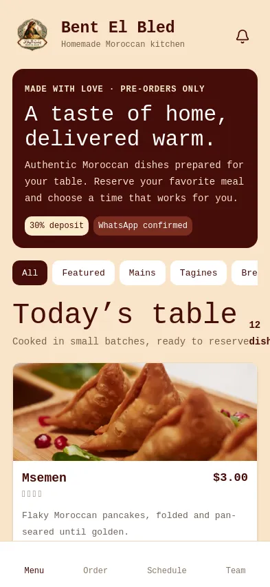 Moroccan Eats Mobile