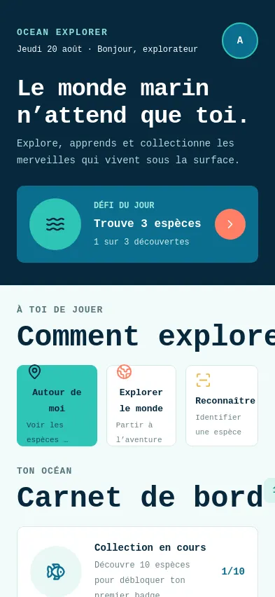 Ocean Explorer App