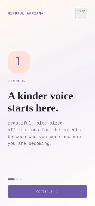 Mindful Affirm+
