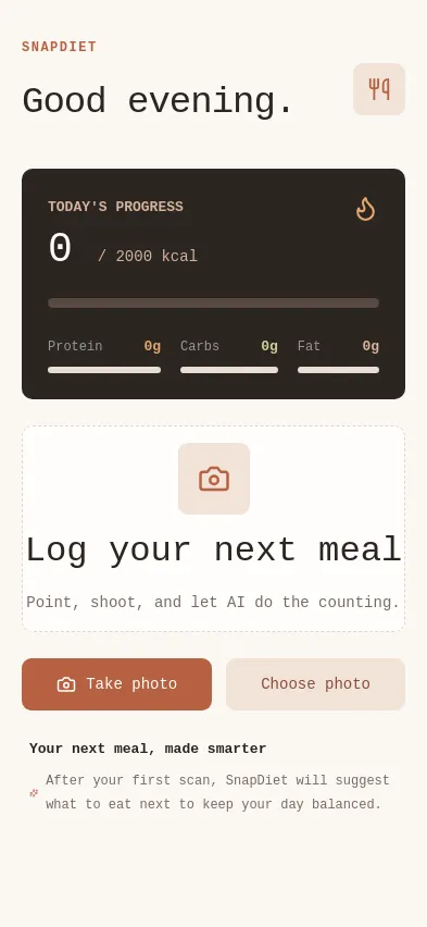 SnapDiet AI Tracker