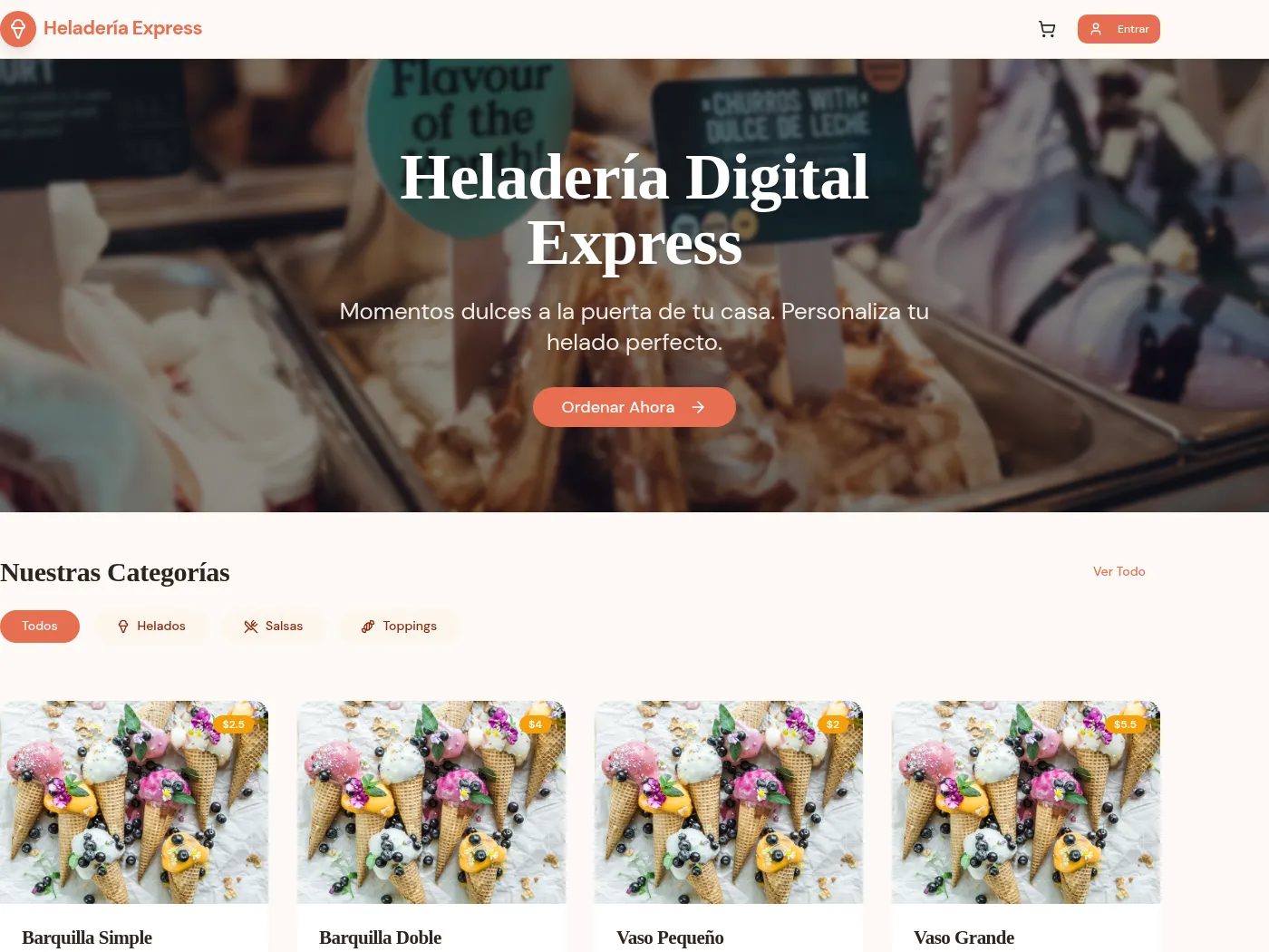 Heladería Digital Express