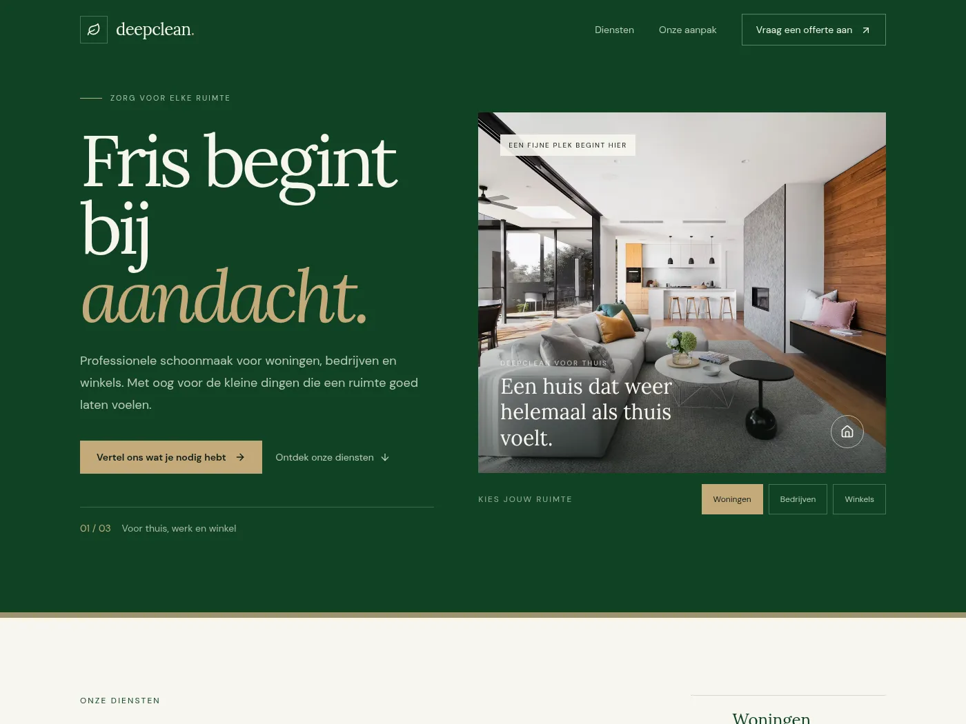 DeepClean Service Portal
