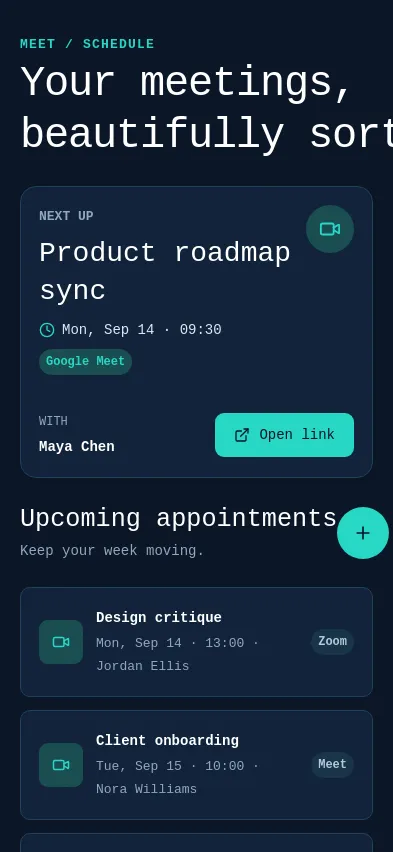 Smart Scheduler App