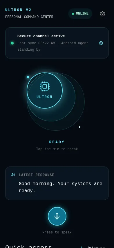 ULTRON V2 Personal AI