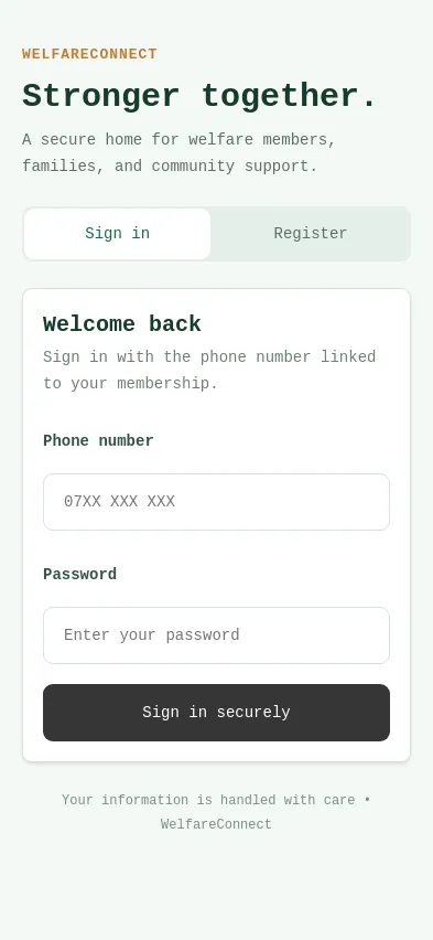 WelfareConnect App