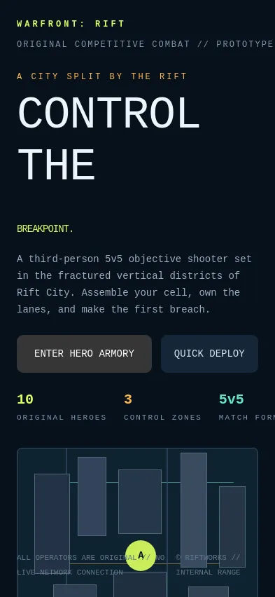 Warfront: Rift Prototype