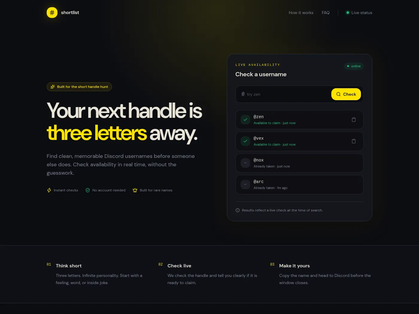 Discord Name Finder