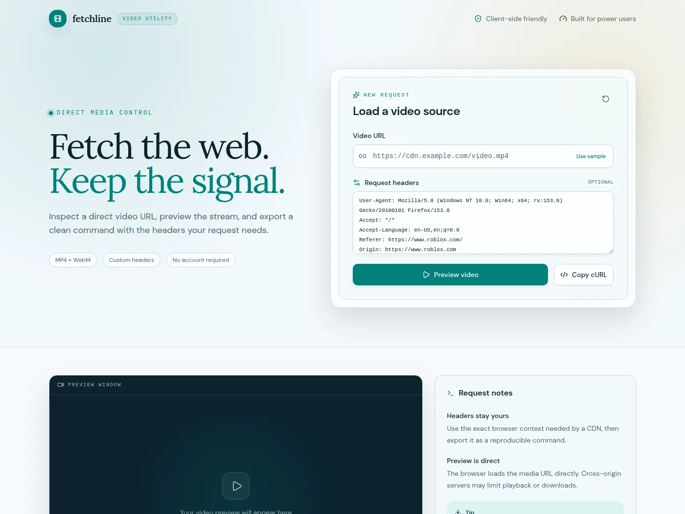 Web Video Fetch Tool