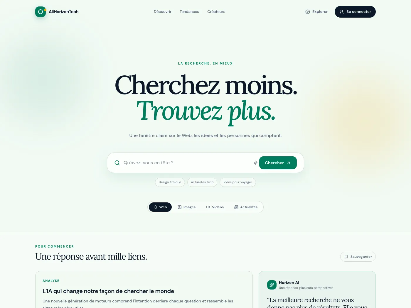 AliHorizonTech Search Hub