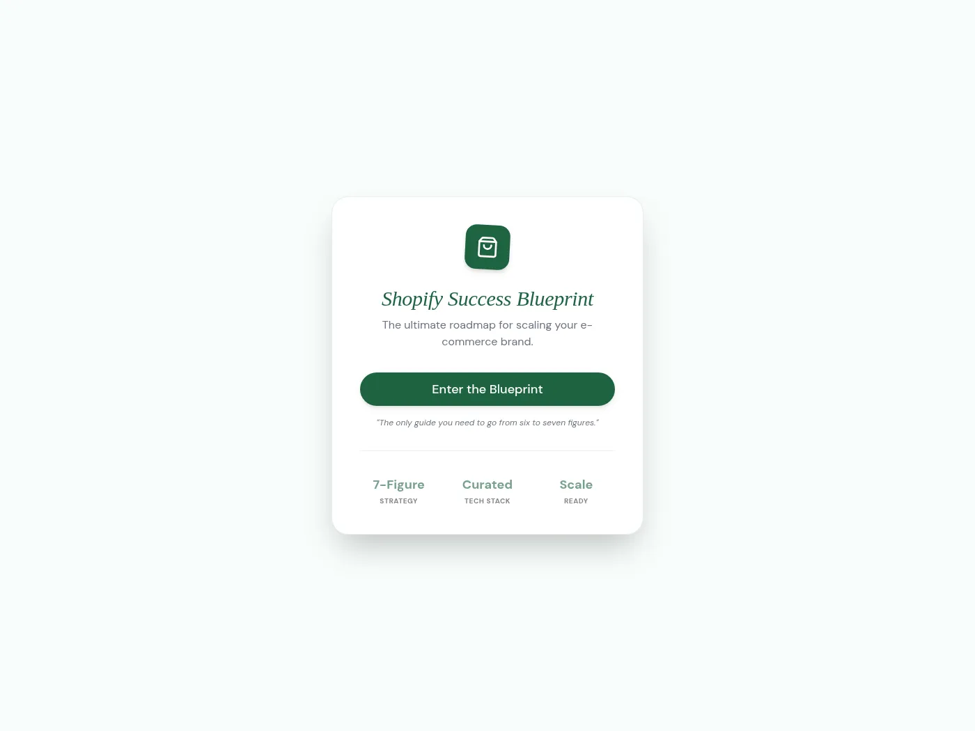 Shopify Success Blueprint