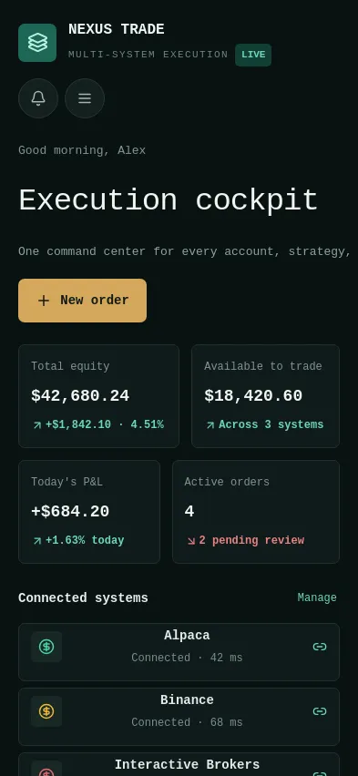 Multi-System Trading Agent