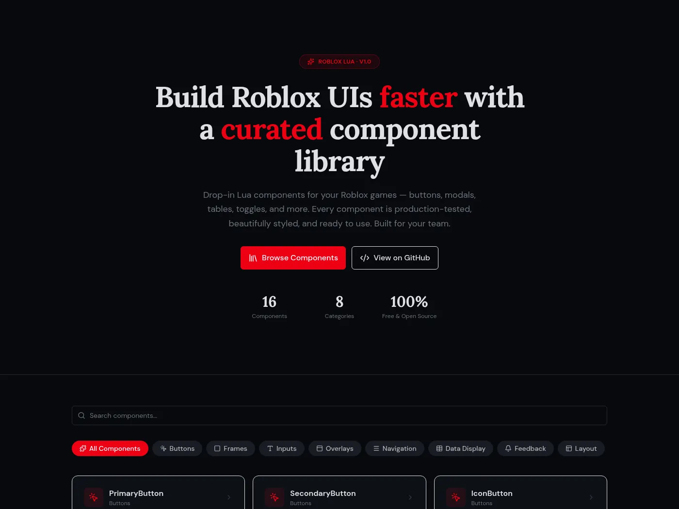 Roblox UI Library Hub