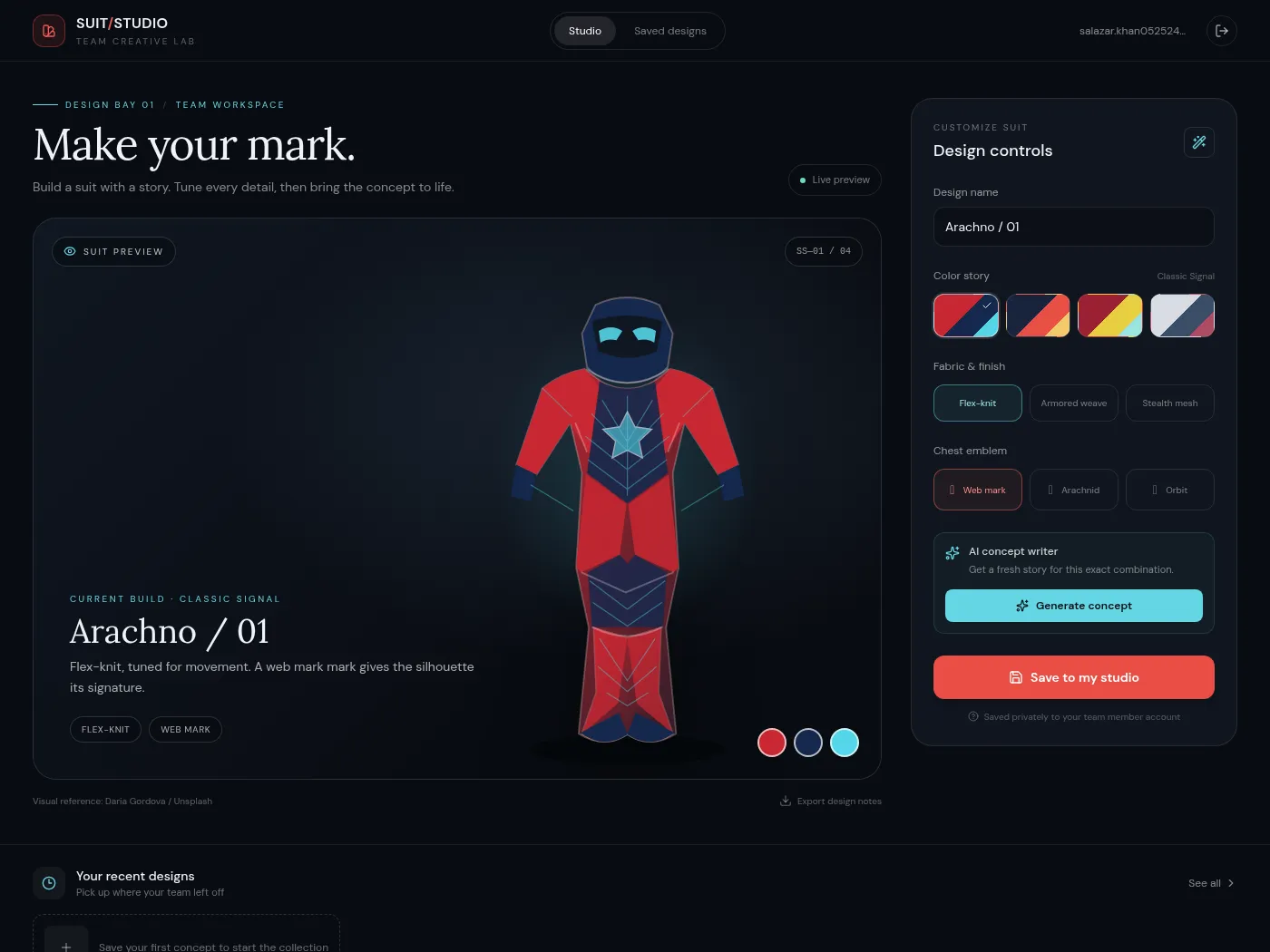 Spider-Man Suit Studio
