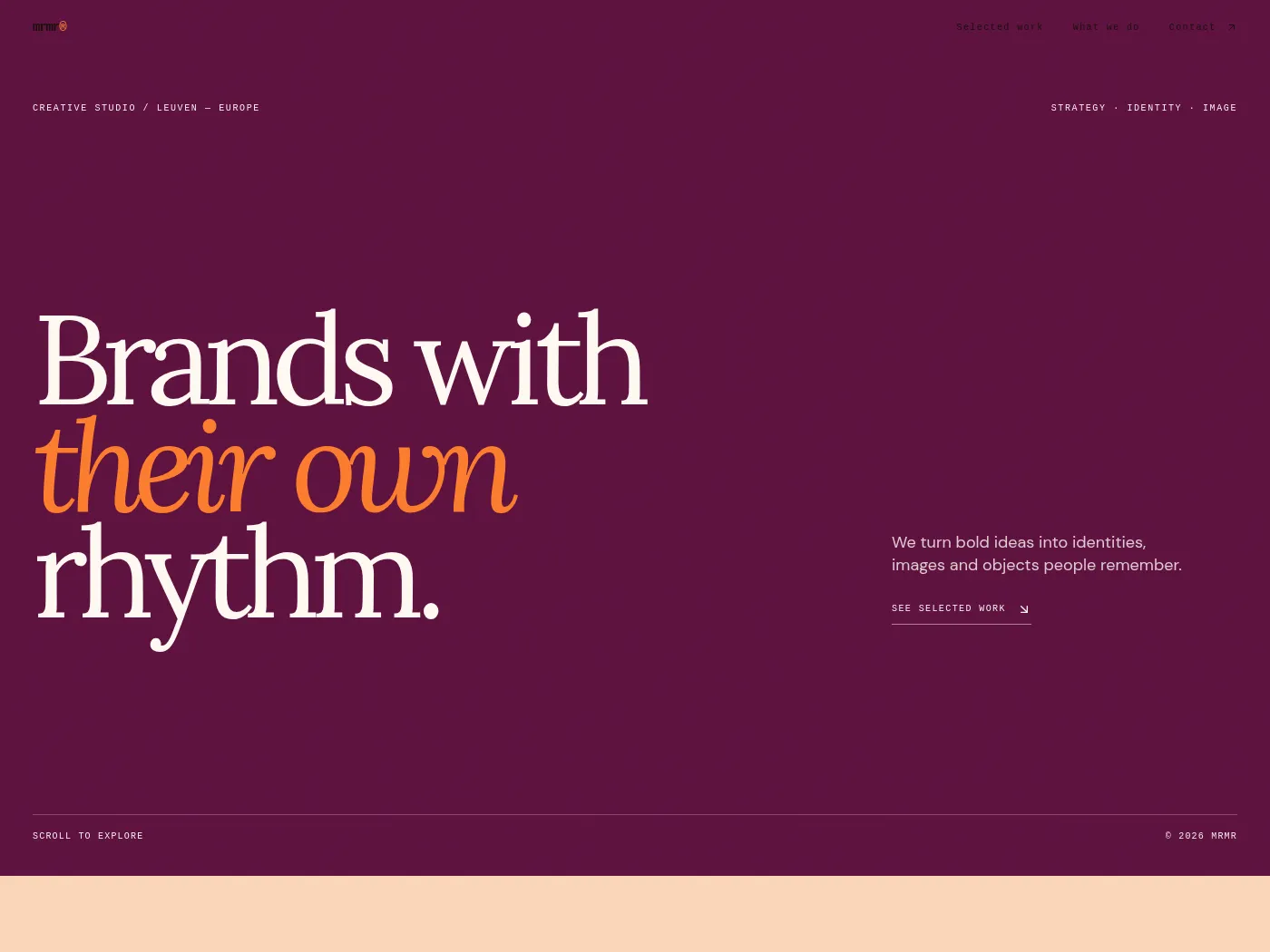 MRMR Studio Redesign