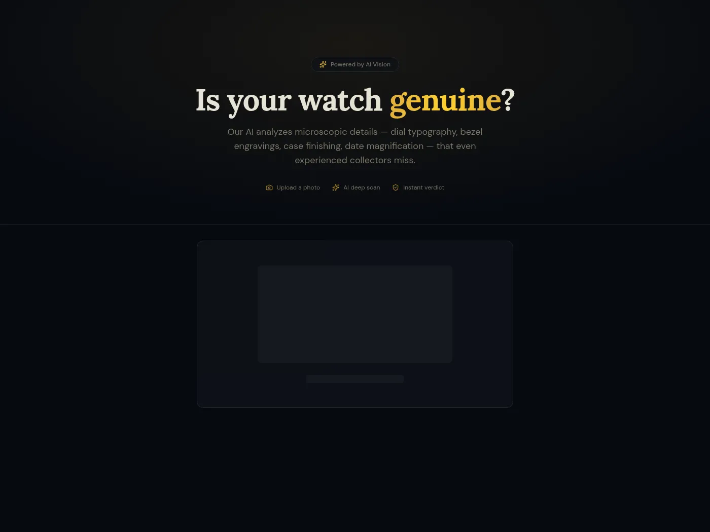 GenuineWatch AI Detector