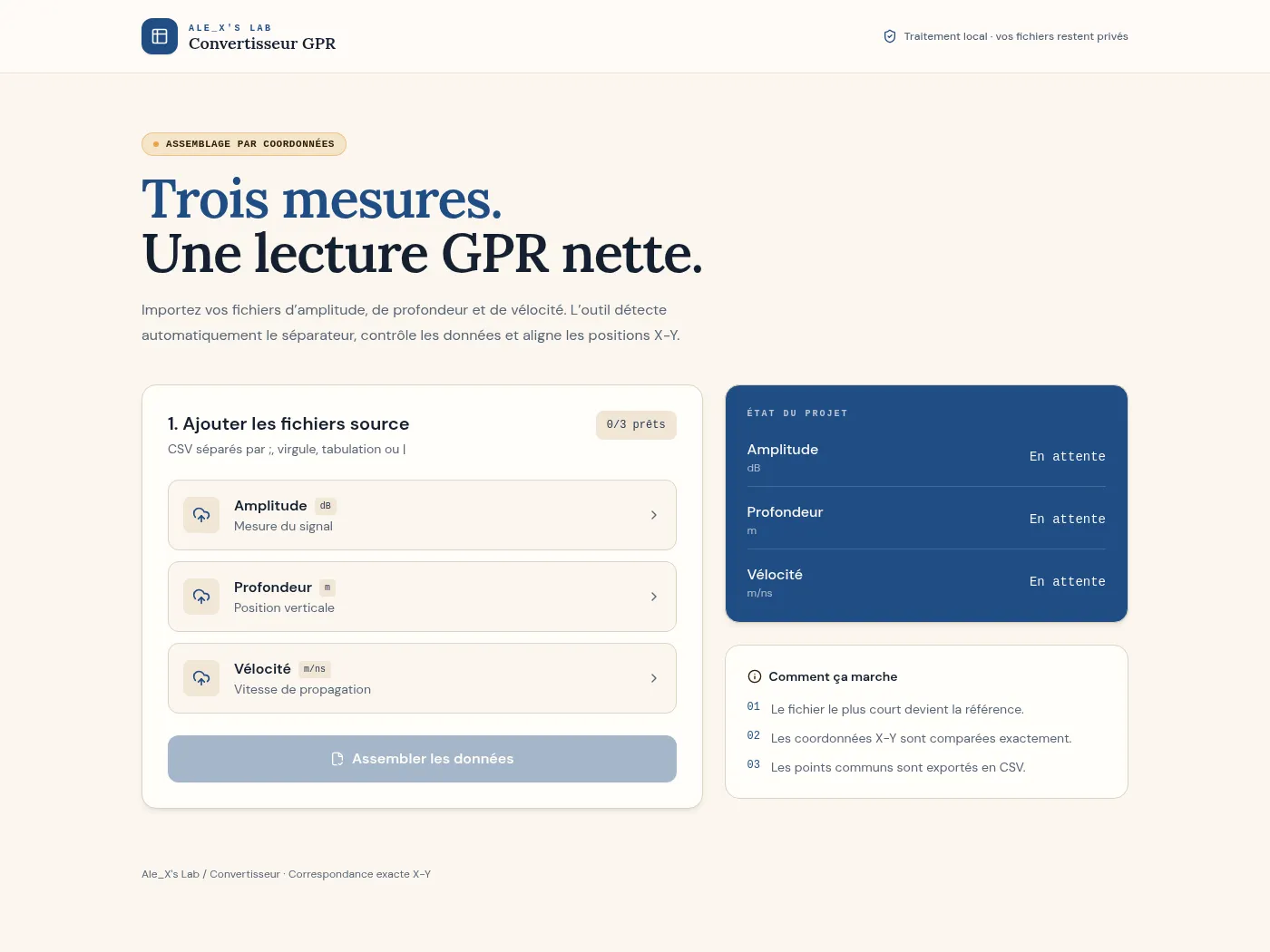 GPR Data Merger Web