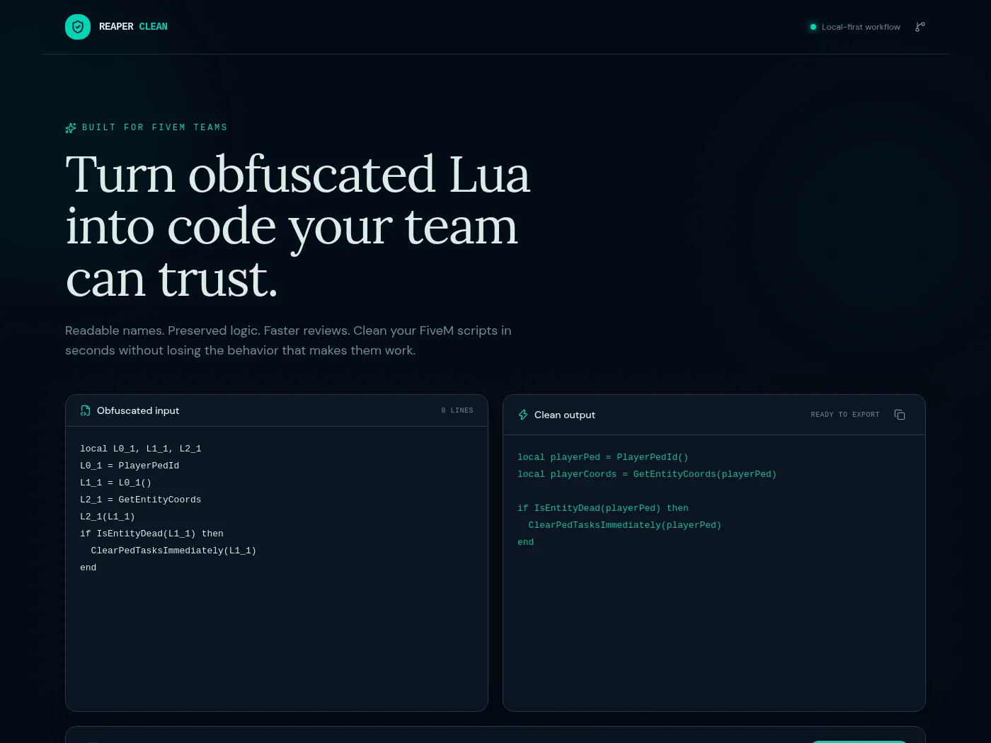 FiveM Lua Deobfuscator