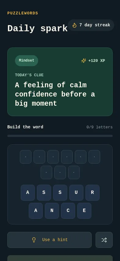 PuzzleWords Mobile
