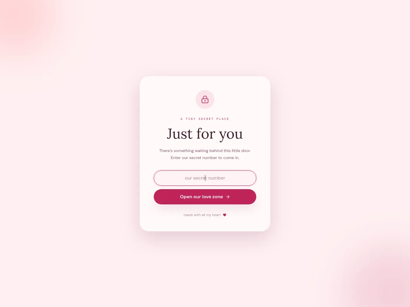 Love Zone Website