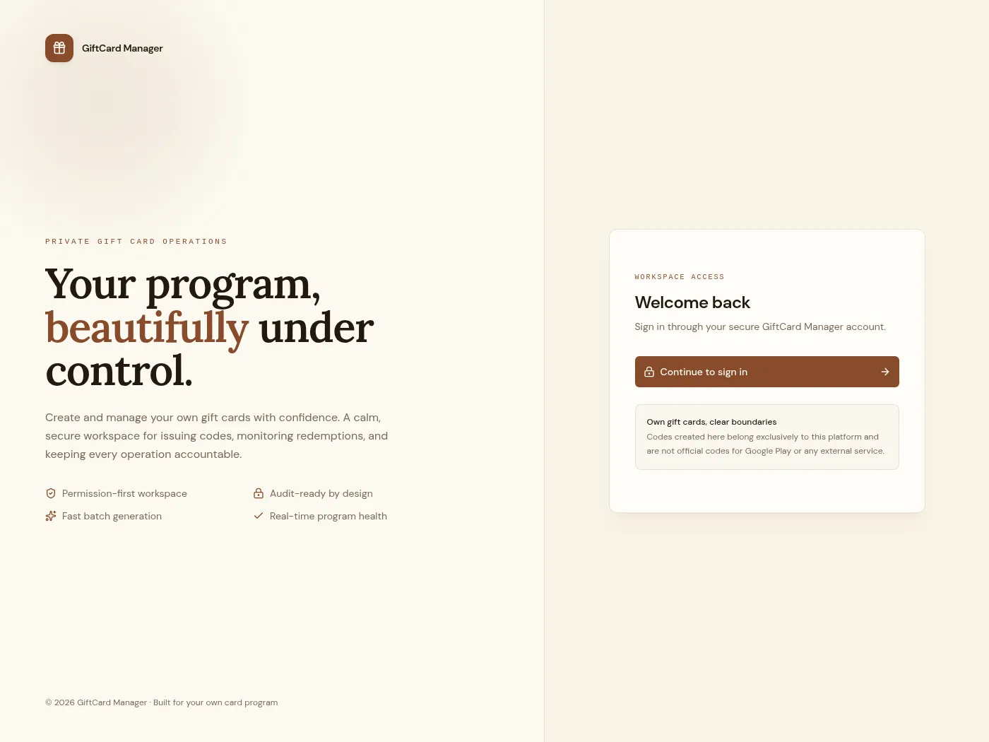 GiftCard Manager Suite
