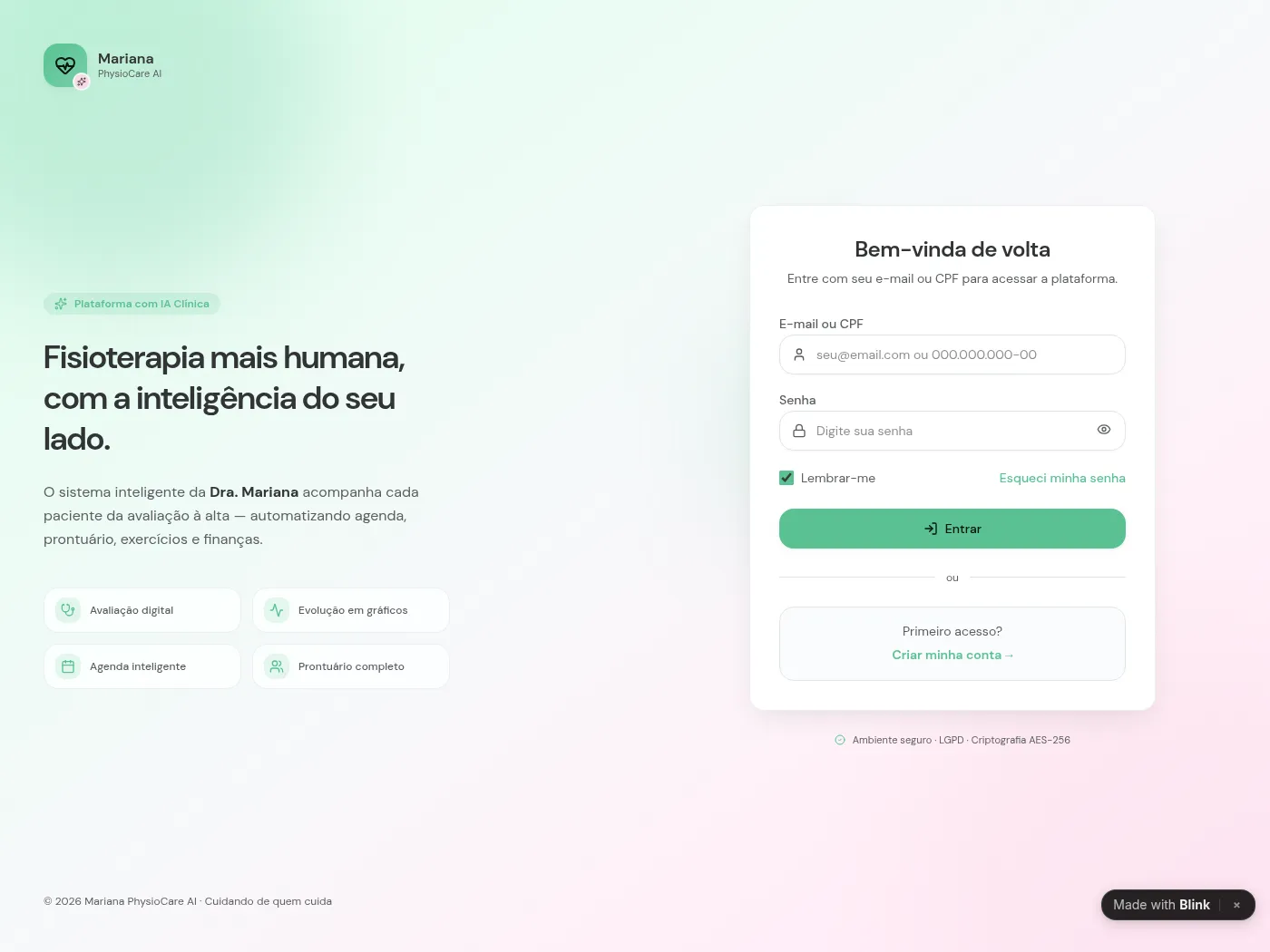 Mariana PhysioCare AI