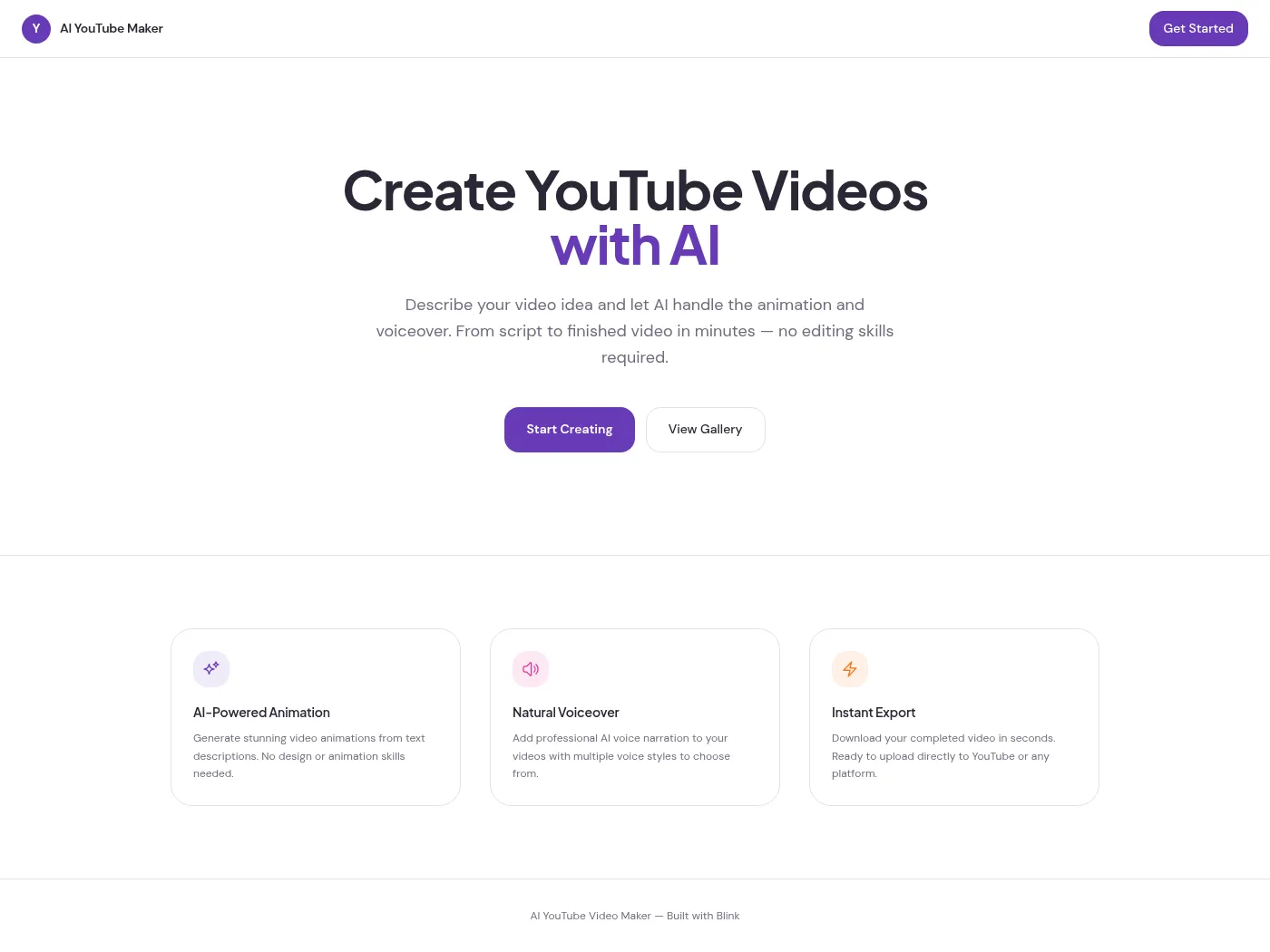 AI YouTube Video Maker