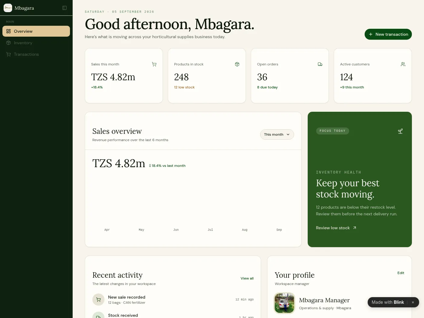 Mbagara Business App
