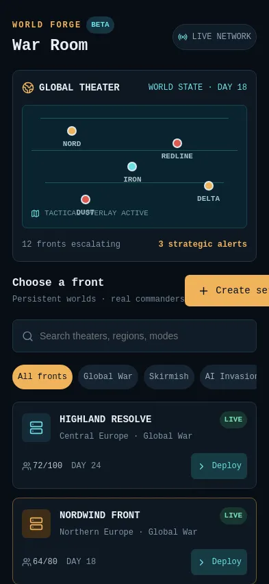 WorldForge War Game
