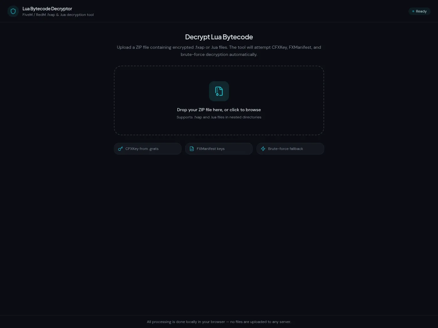 Lua Bytecode Decryptor Web