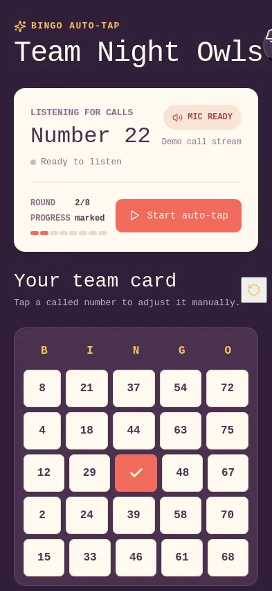 Bingo Auto-Tap