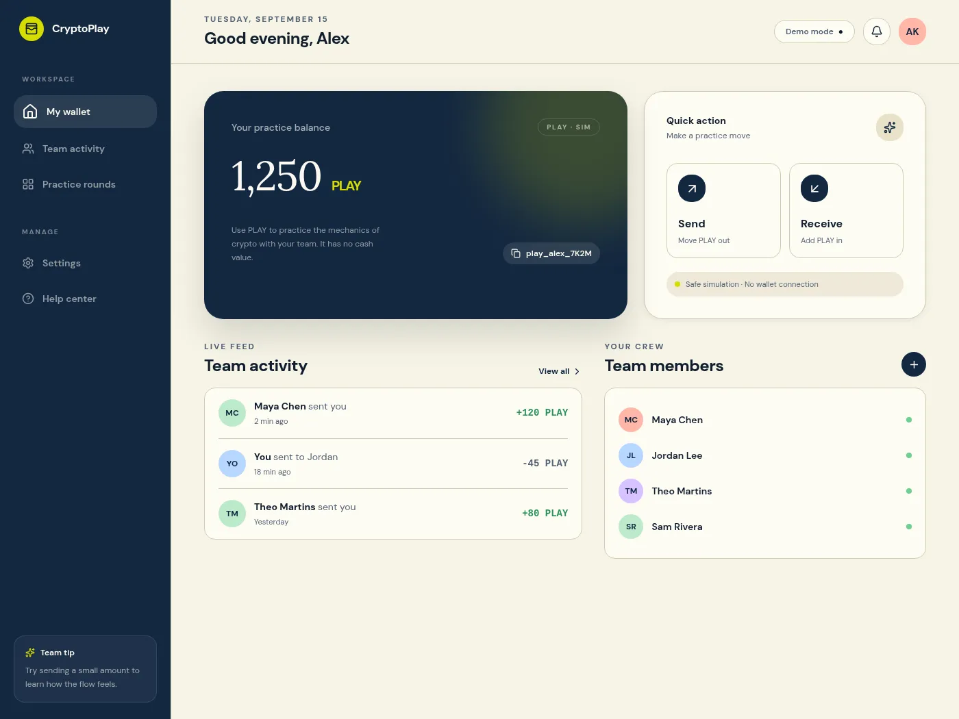 CryptoPlay Wallet