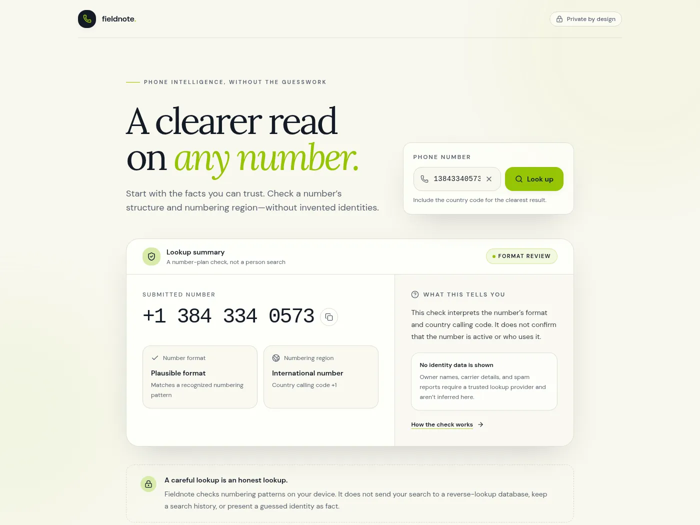 Number Lookup Portal
