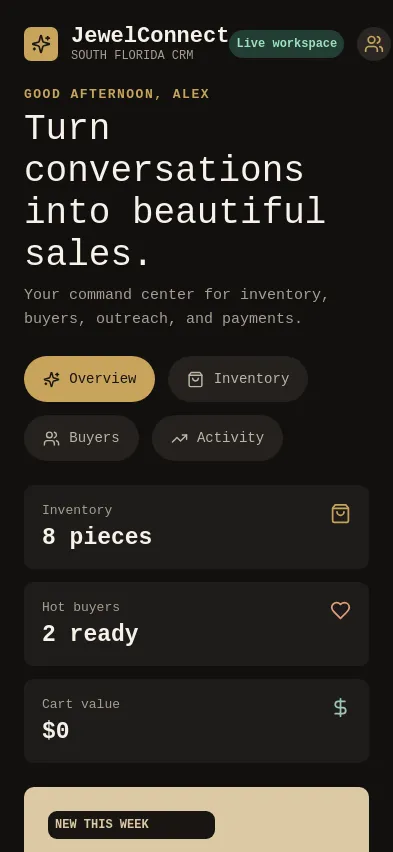 JewelConnect Mobile CRM