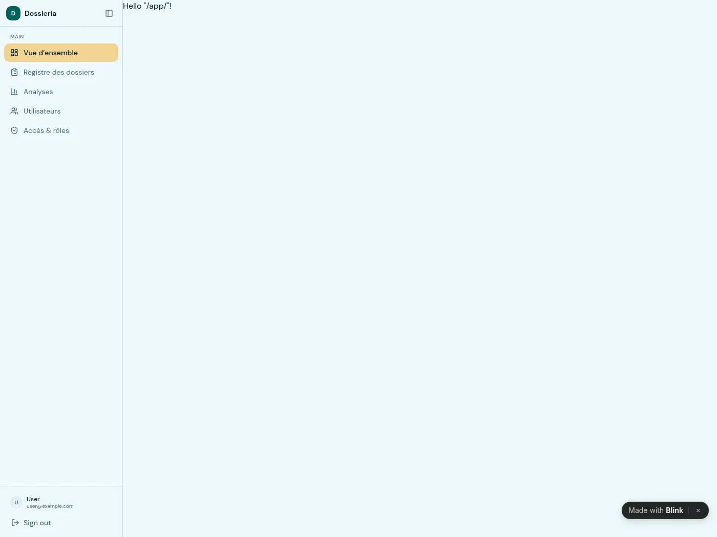 Dossier Analytics Dashboard