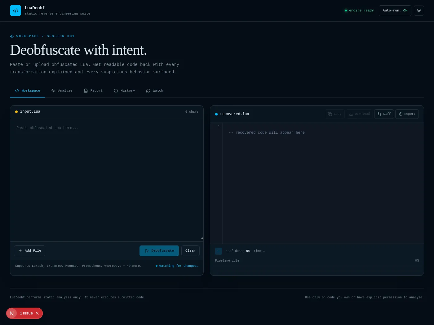 LuaDeobf Platform