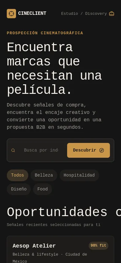 CineClient Finder
