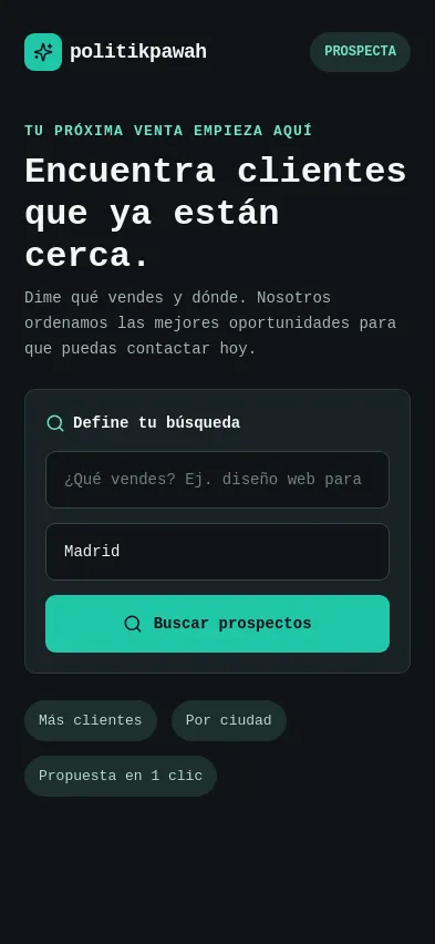 PolitikPawah Client Finder