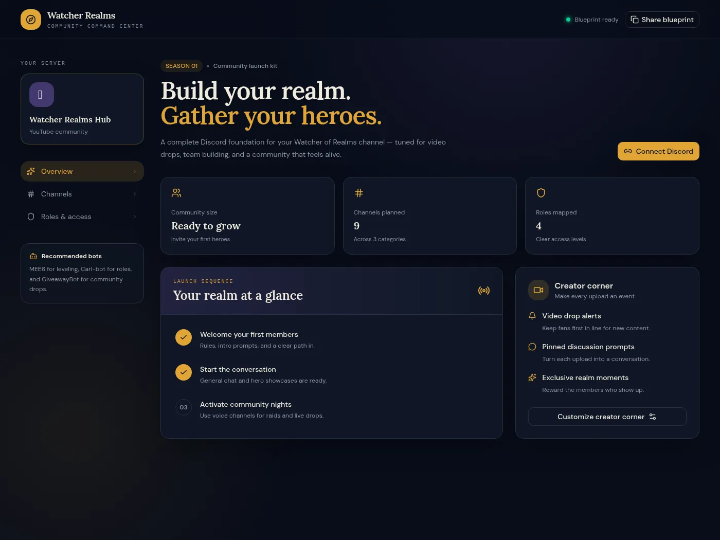 Watcher Realms Discord Hub