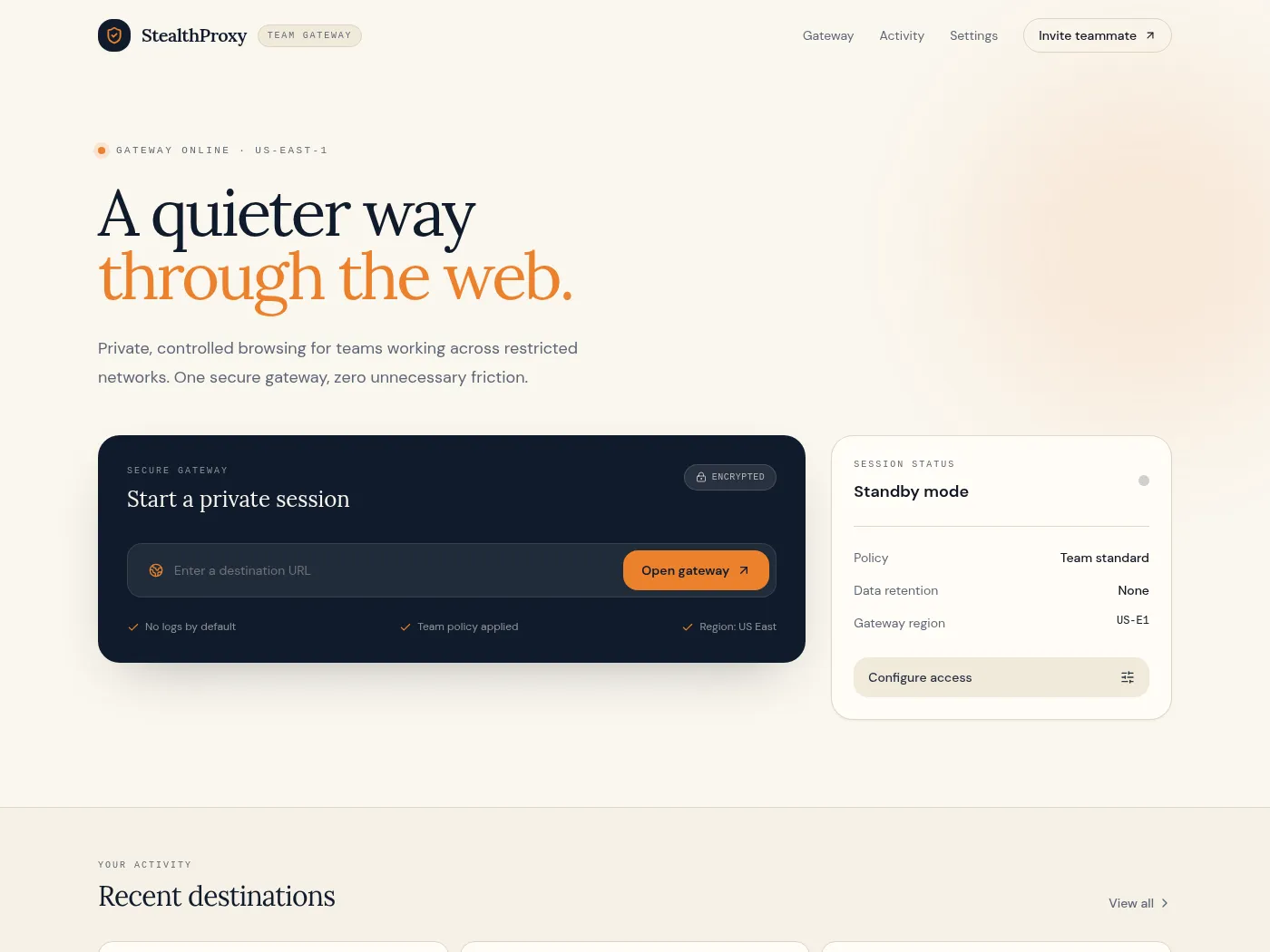 StealthProxy Web Gateway