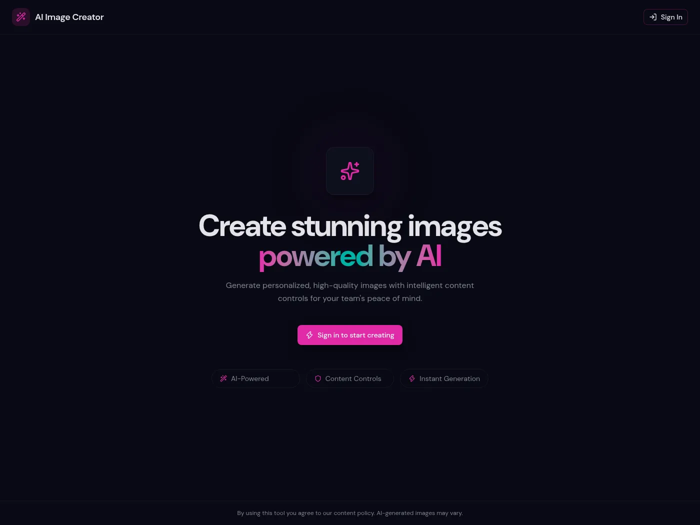 Custom AI Image Creator