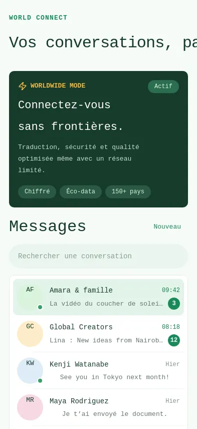WorldConnect Messenger