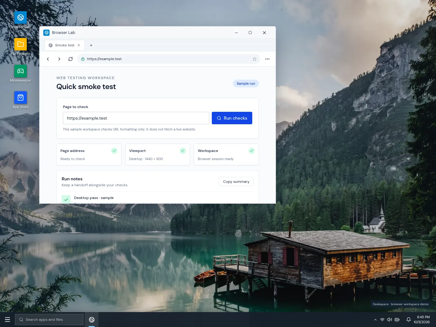 Win10 Browser OS
