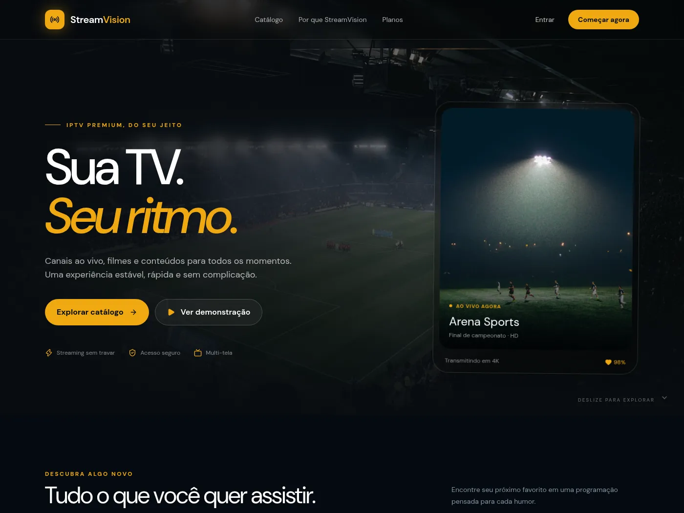 StreamVision IPTV Web