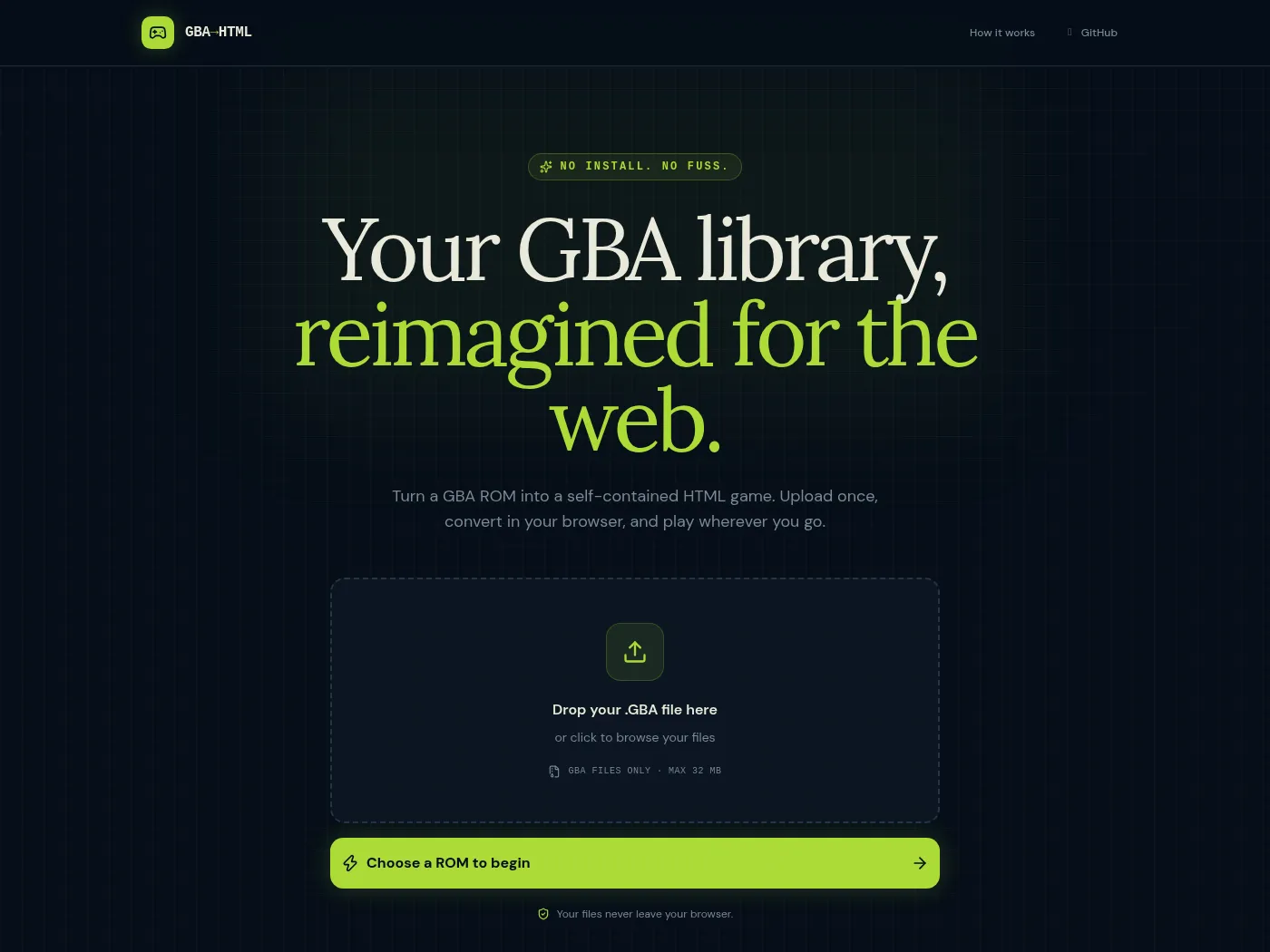 GBA Web Converter