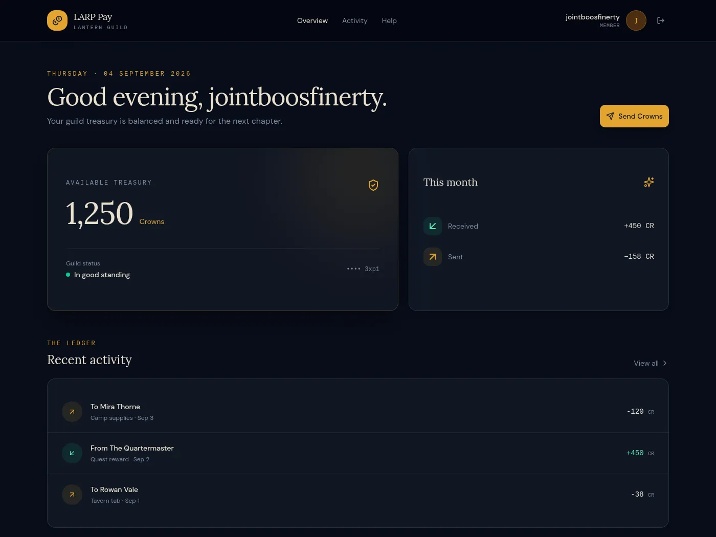 LARP Pay Portal